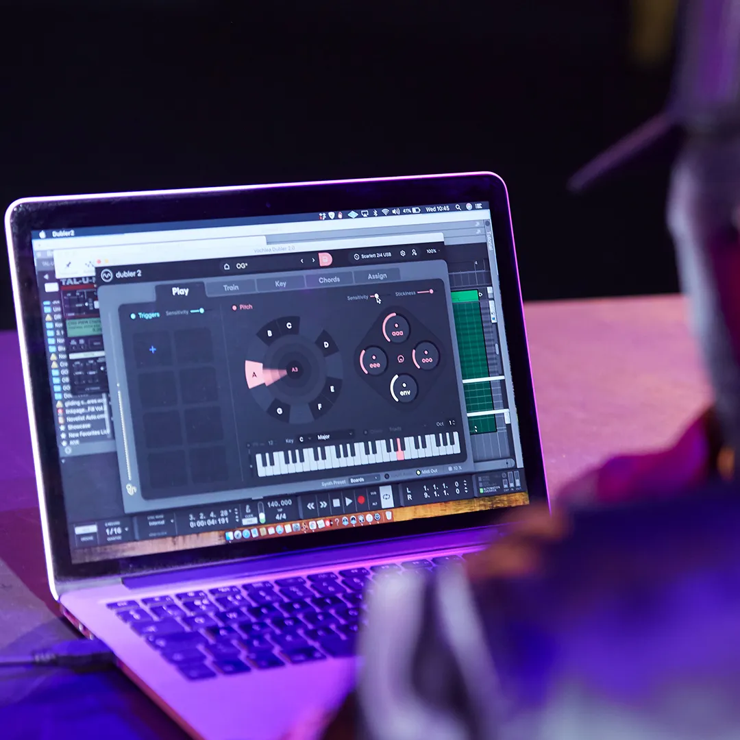 Dubler 2 running on a laptop